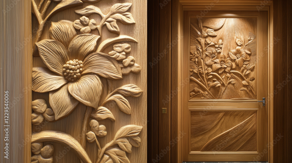 Carved Wooden Doors: Custom 3D Designs for Traditional, Rustic, and ...