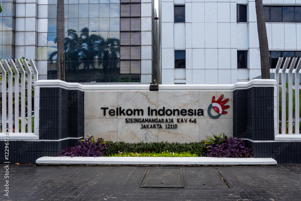 Jakarta, Indonesia - January 25, 2025: Telkom Landmark Complex or The ...