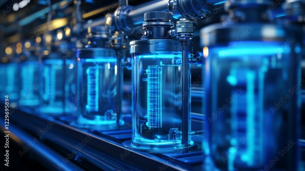 Modular water storage system with interconnected tanks, high-tech ...