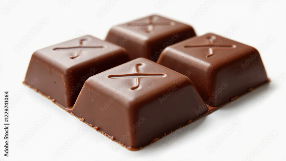 High-resolution stock photo of a luxurious milk chocolate bar with ...
