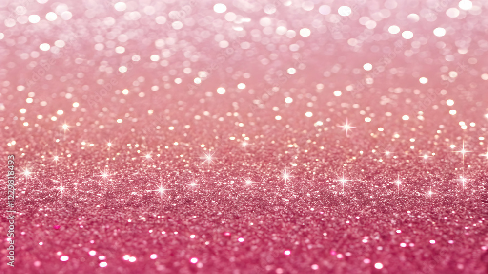Pink Glitter Sparkle: A radiant ombre of pink glitter creates a ...