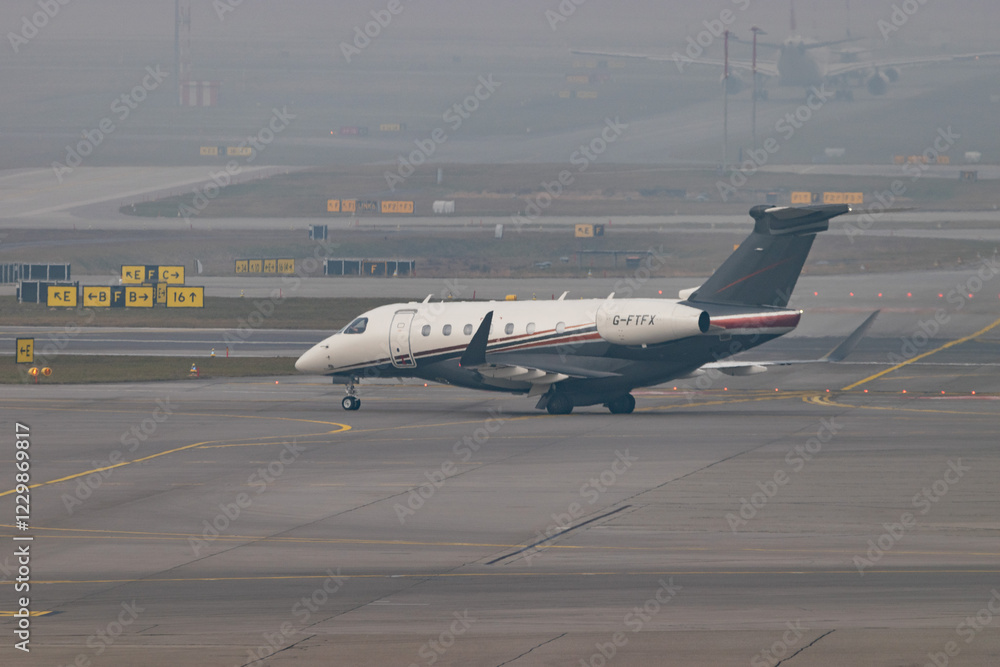 G-FTFX Flexjet Embraer Praetor 600 jet in Zurich in Switzerland 20.1. ...