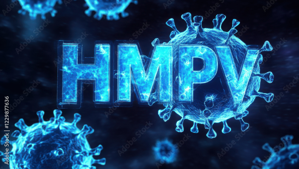 Human metapneumovirus or HMPV, virus causing upper and lower ...