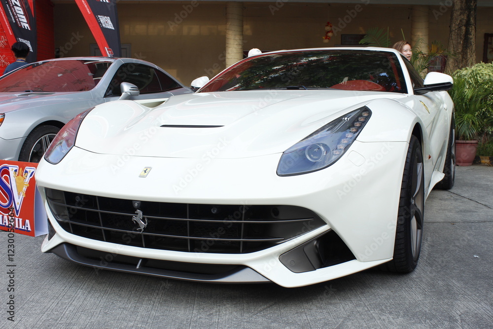 Ferrari f12 at San Beda car show in Manila, Philippines Stock Photo ...