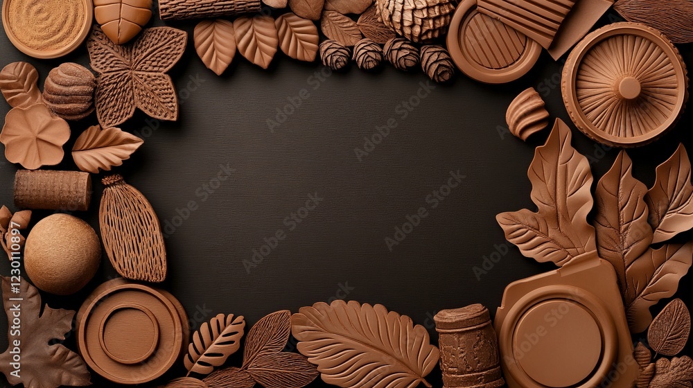 Chocolate Delight Frame: A decadent, artistic arrangement of chocolate ...