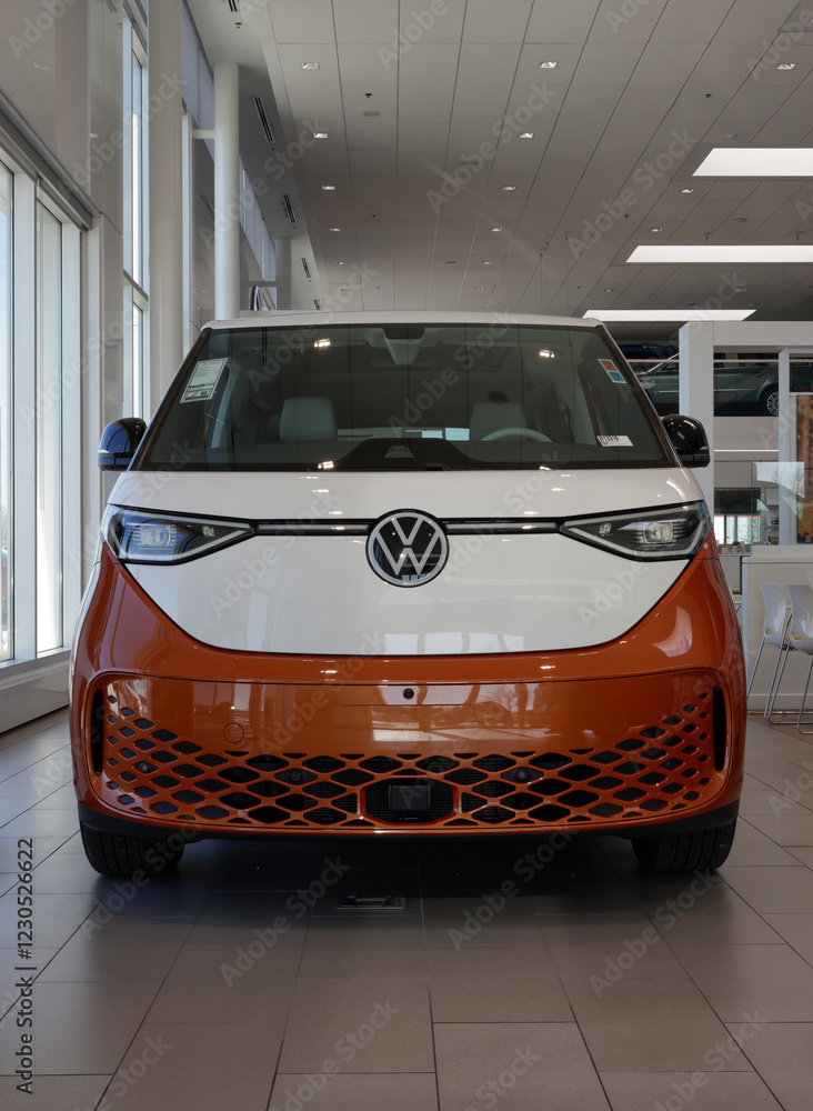 Volkswagen ID. Buzz 1st Edition AWD Minivan display. Volkswagen offers ...