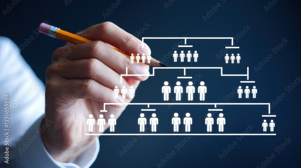 Organizational Chart Structure Design: Business Hierarchy Planning ...