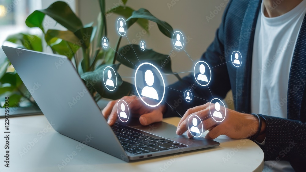 Networking and Online Connections: A Visual Representation of Modern ...