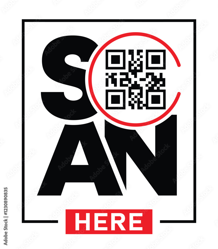 Scan QR code icon. Digital scanning qr code. QR code scan for ...