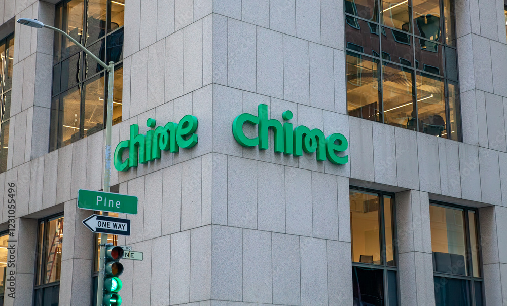Chime Building in San Francisco's Financial District Highlighting ...