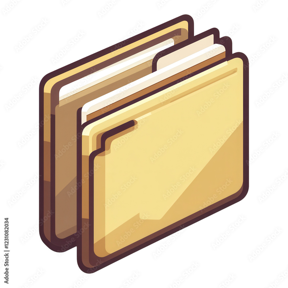 Pixel Art Folder Icon, vibrant design, ideal for digital organization ...