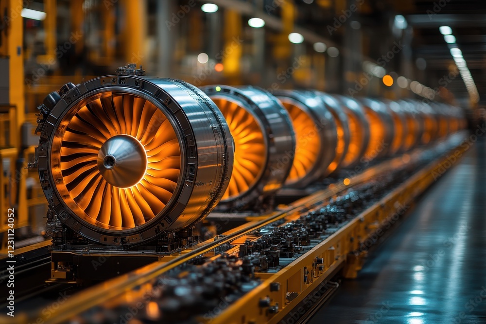 Canada An aerospace engineering factory assembling turbine engines for ...