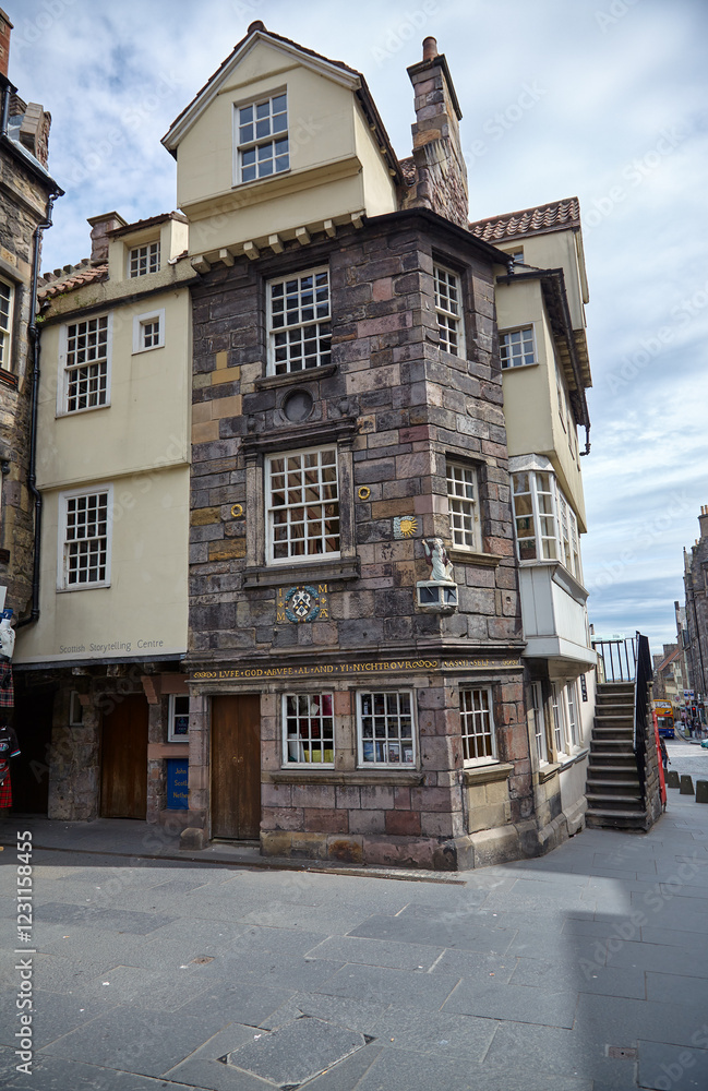 John Knox House (James Mosman's house), the the oldest medieval house ...