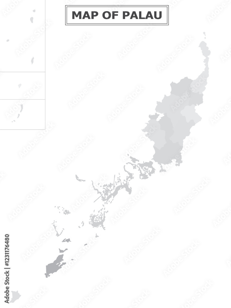 Australian Countries Geography Political map. Political map of country ...