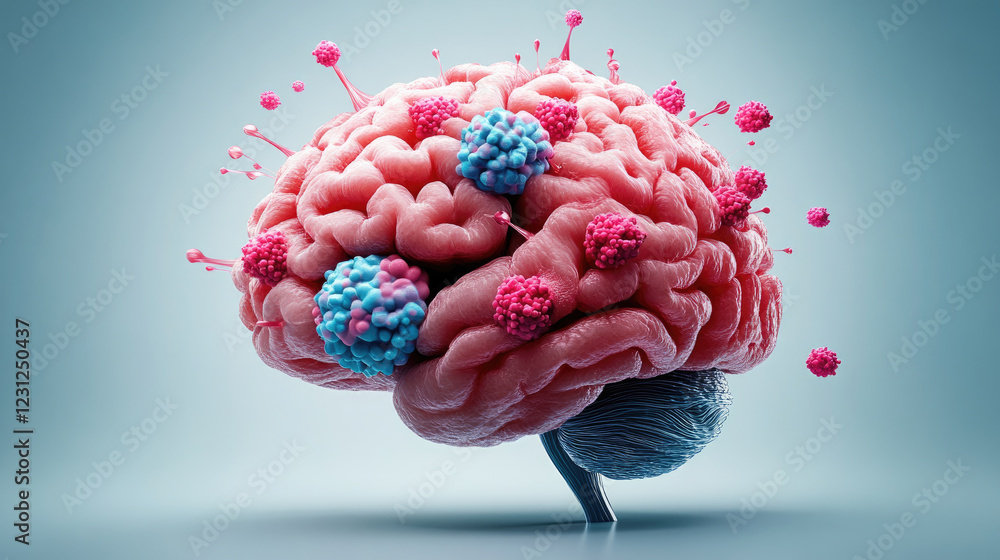 Stock-Illustration „Visualizing glioblastoma cell clusters in neural ...