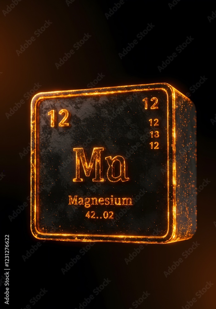 magnesium chemical element with 12 atomic number atomic mass and ...