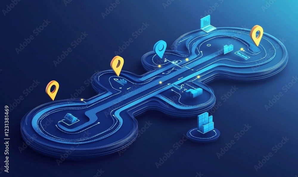 A digital transformation roadmap with key milestones and objectives ...