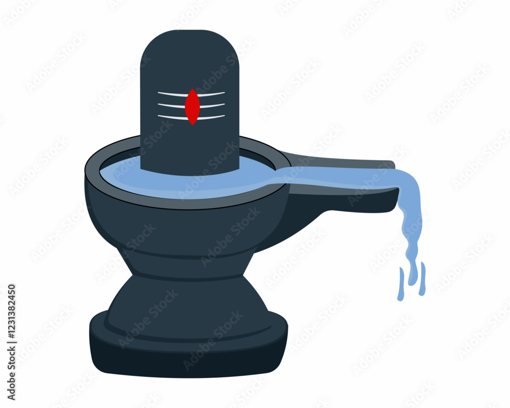 maha shivratri lord shiva shivling vector design Stock Vector | Adobe Stock