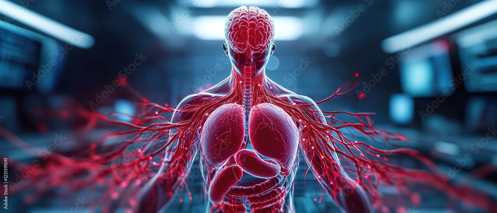 Understanding blood flow through the human body educational layout ...