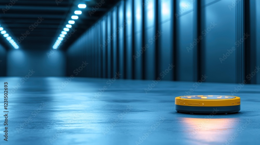 inventory management warehouse Interior of a modern warehouse with ...