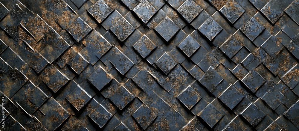 Aged silver and black metal texture with scratches intersecting on a ...