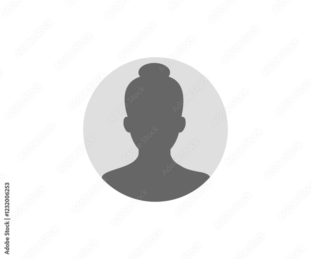 Businesswoman avatar profile icon. Profile of abstract people. Female ...