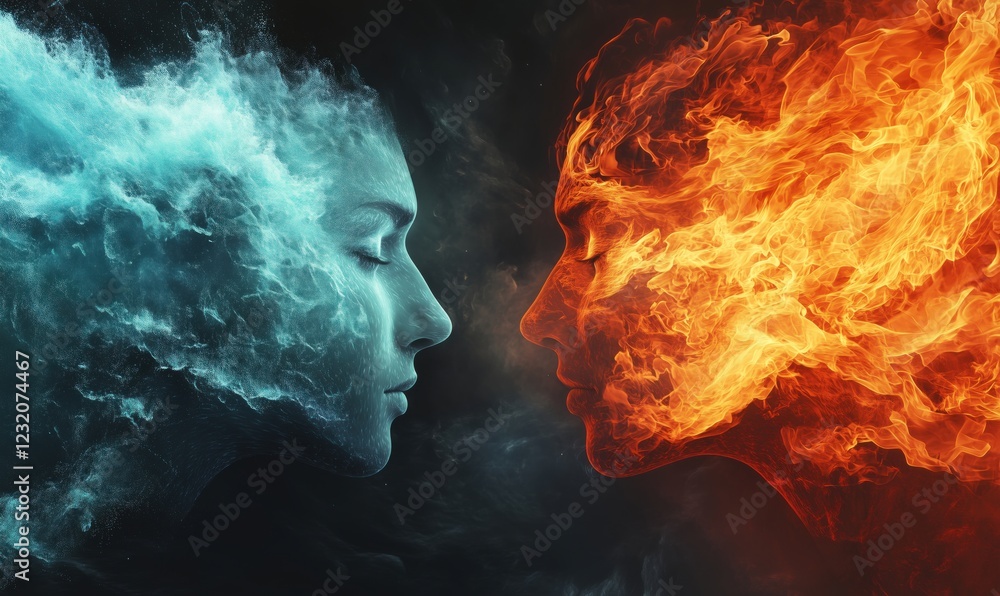 Fire and Ice: Duality of Elements Represented by Fiery and Icy Female ...