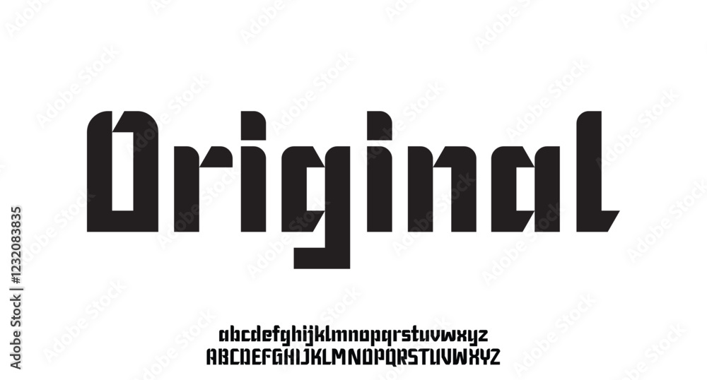 Minimal modern logo alphabet fonts. Typography minimalist urban sans ...