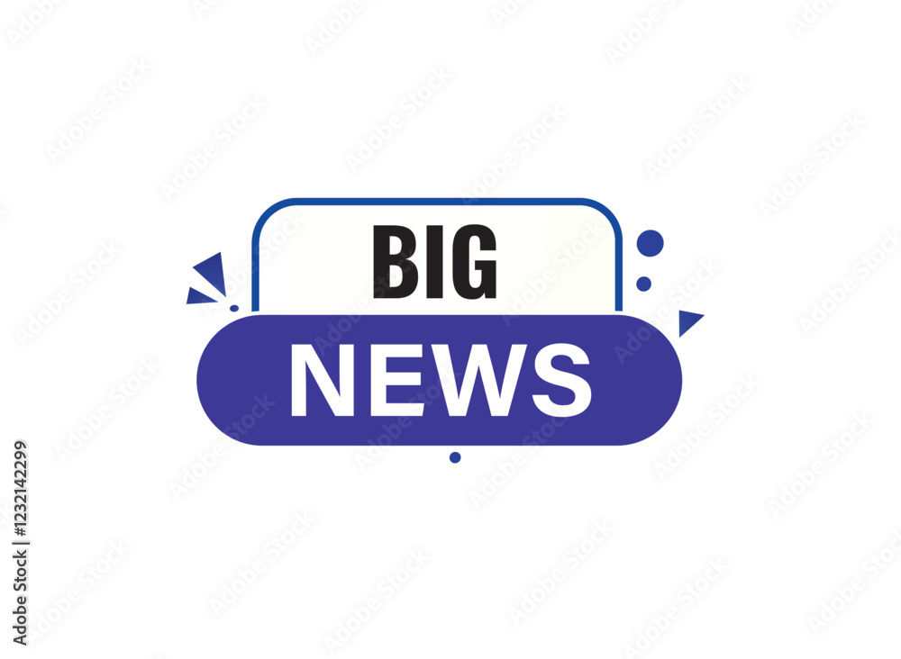 Big news, clock, button, Application, Button, Background, vector ...