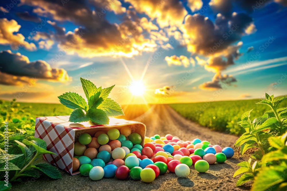 80s 90s Bubble Gum Sticks Nostalgia Candy Childhood Memories Stock ...