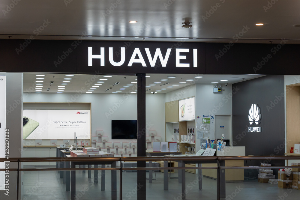 Manila, Philippines - January 31, 2025: A Huawei official store in ...
