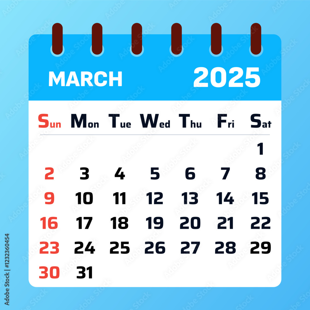 March 2025 Monthly Calendar and Planner. 2025 Calendar. March 2025 for events, deadlines, and ...