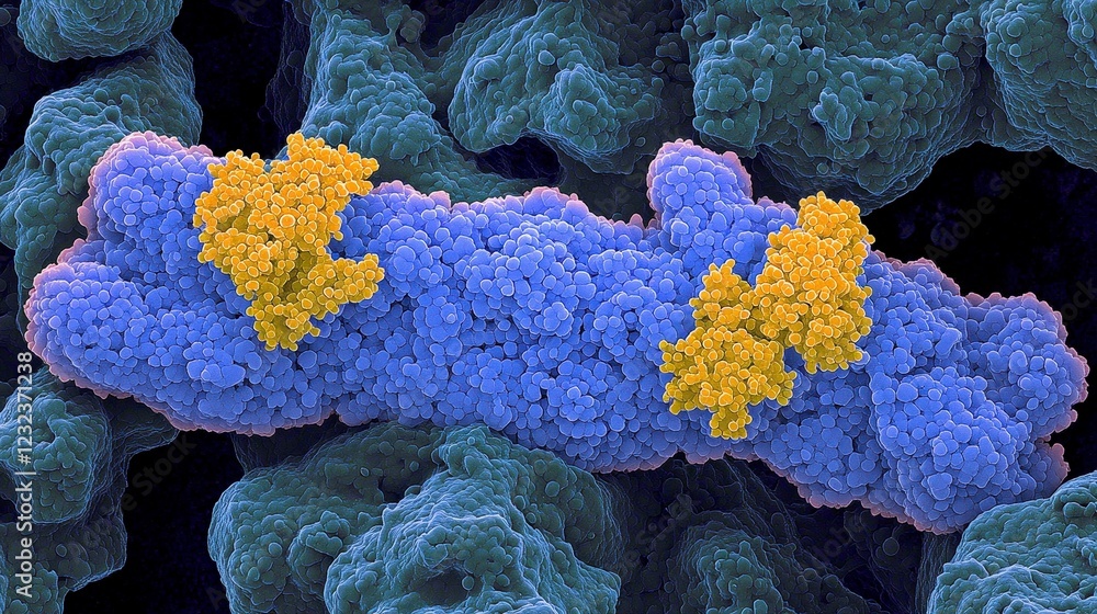Microscopic View of Acute Lymphoblastic Leukemia Cells in Detail Stock ...