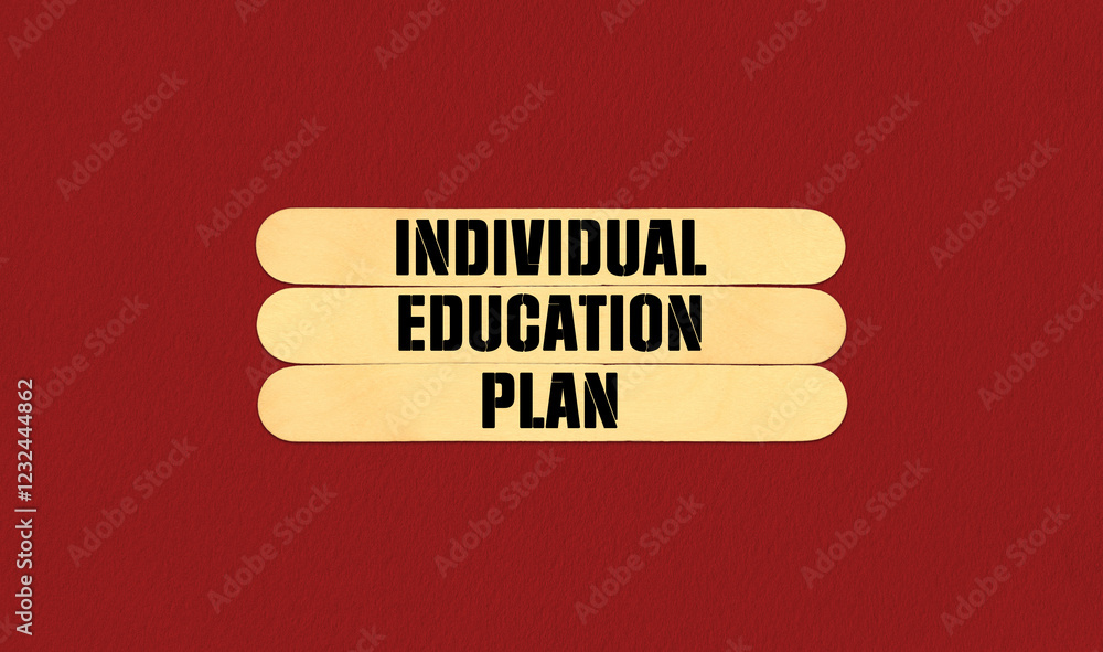 Concept word IEP Individual Education Plan on beautiful wooden stick ...