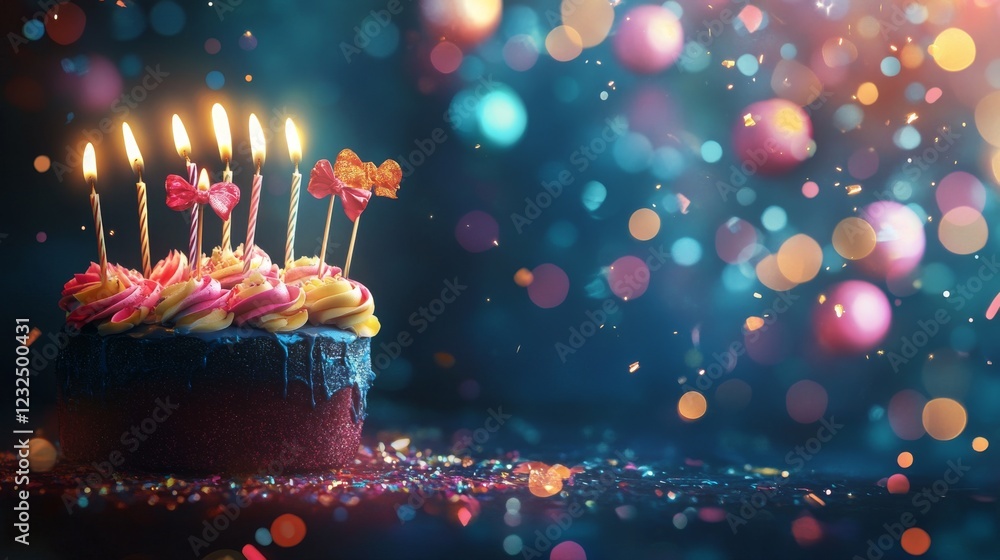 Celebrate birthdays with a custom-made card background. Perfect for ...