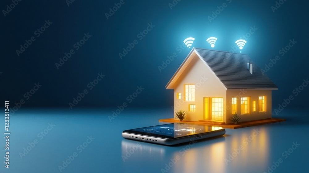 Interactive Smart Home Visualization with a Mobile Phone Showcasing ...