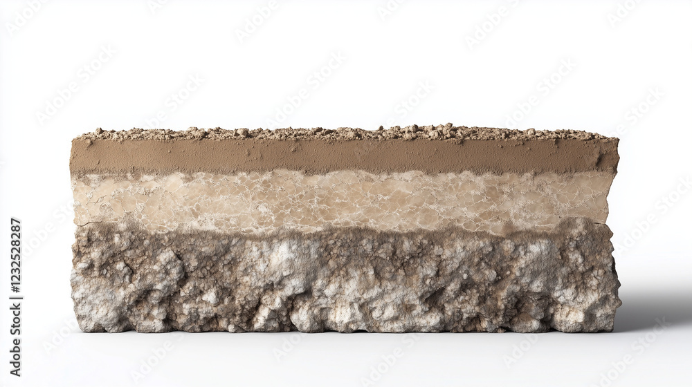 Cross Section of Road: A detailed cross-section of a road reveals its ...