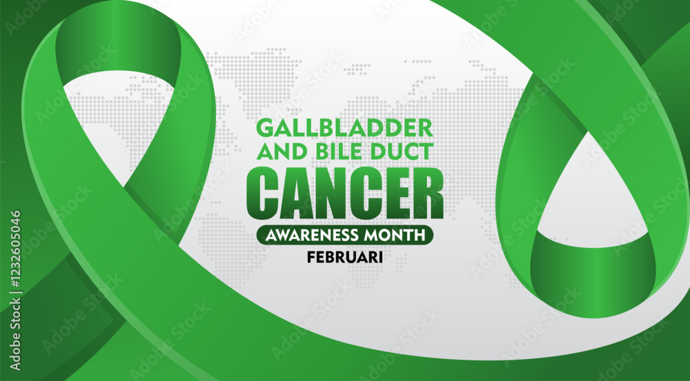 Gallbladder and Bile Duct Cancer Awareness Month background template ...