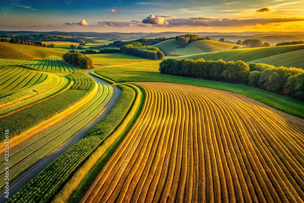 Contour strip farming in Southern Wisconsin manages water runoff and ...