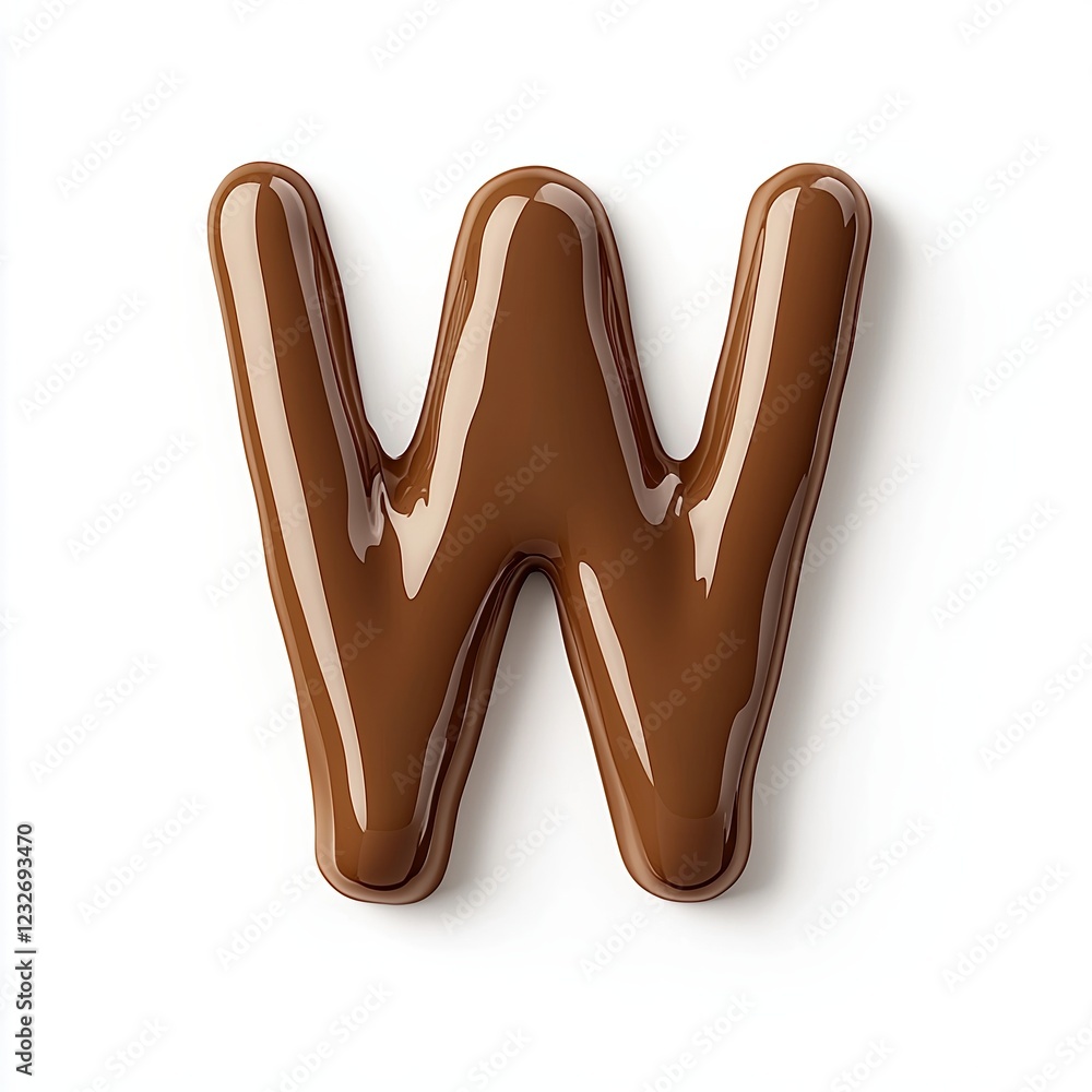 Melted chocolate forms a letter W highlighting allergen awareness in ...