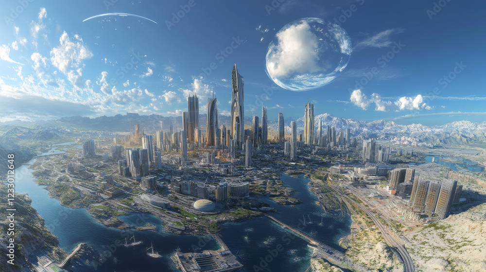 Full 360 equirectangular spherical panorama view of black abstract ...