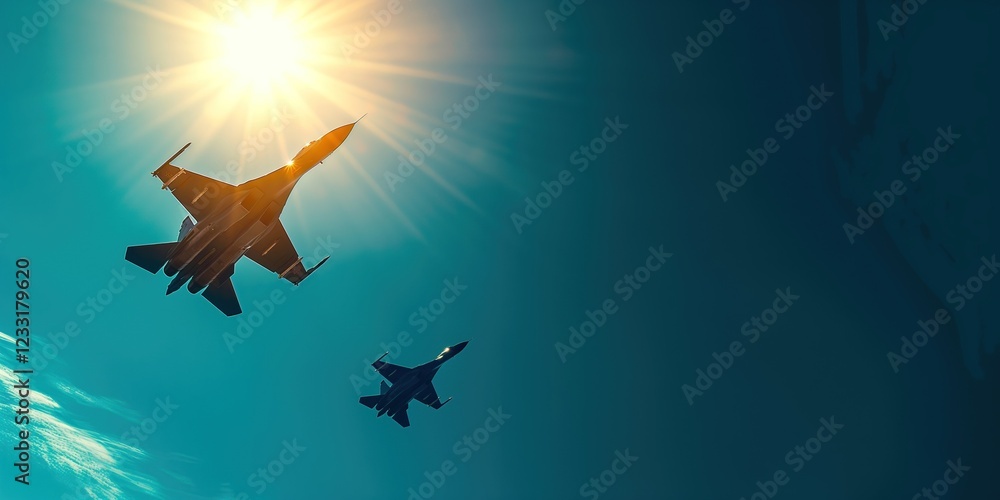 Two sukhoi su 27 flanker fighter jets are performing maneuvers in the ...