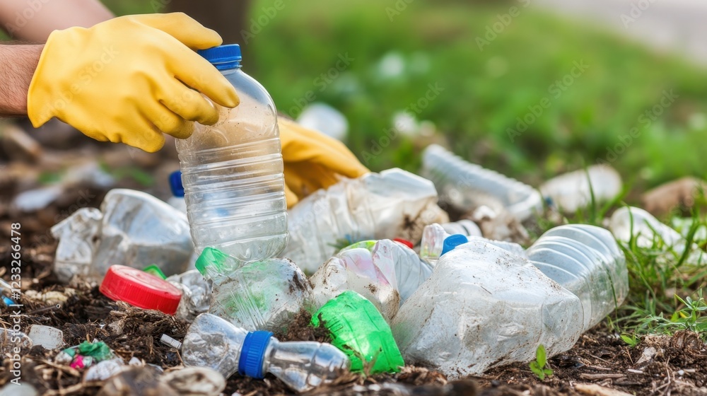 Community members engage in cleanup effort to remove plastic waste from ...