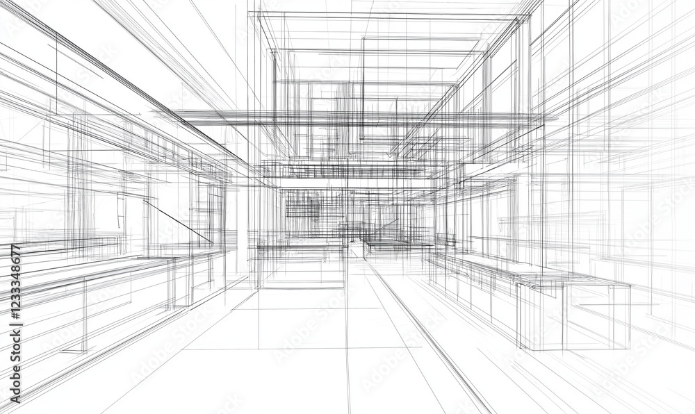 A construction timeline displayed on an architect's CAD system ...
