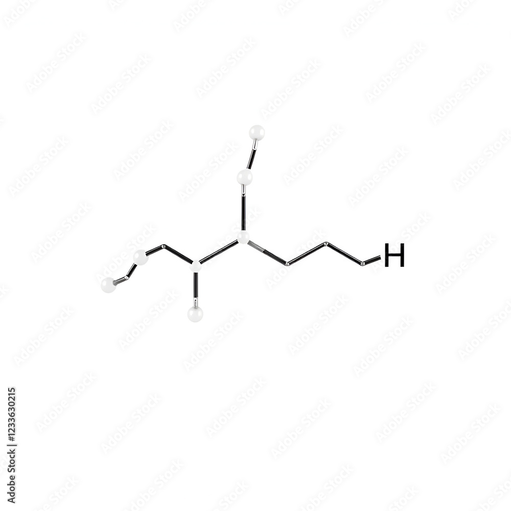 3D image of Diethyl sulfate skeletal formula - molecular chemical ...