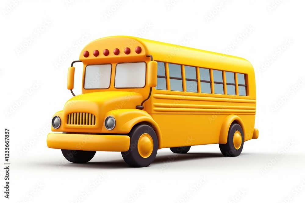 Bus vehicle white background transportation. Stock Illustration | Adobe ...