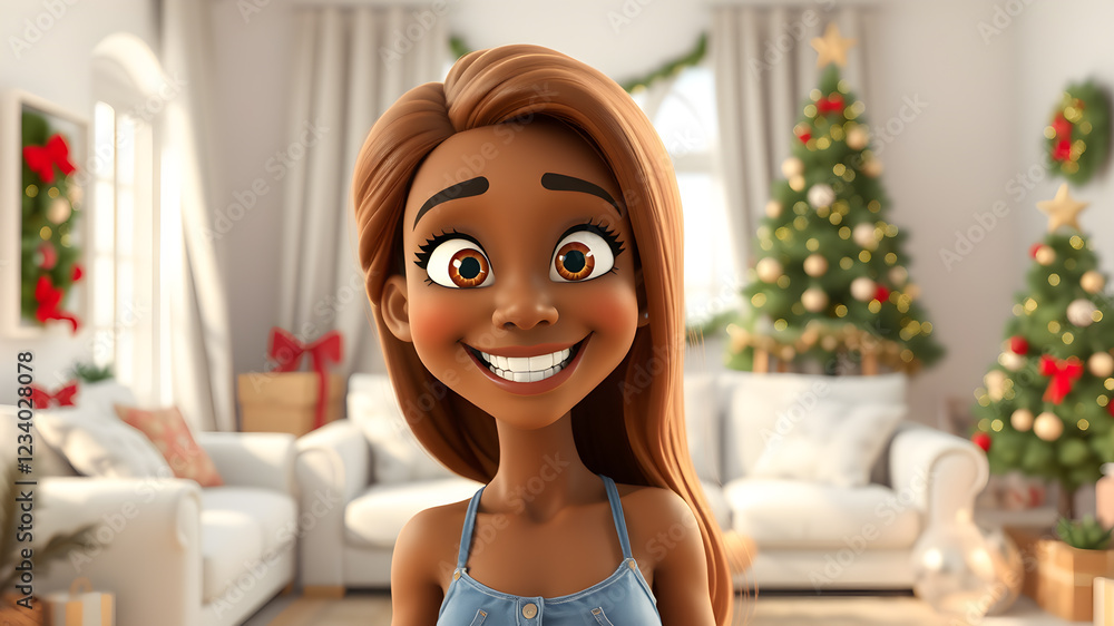 Animated character 3D image of animated character 3D image of portrait ...