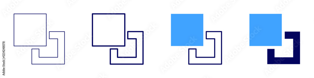 Fill icon in 4 different styles. Thin Line, Line, Bold, and Bold Line ...