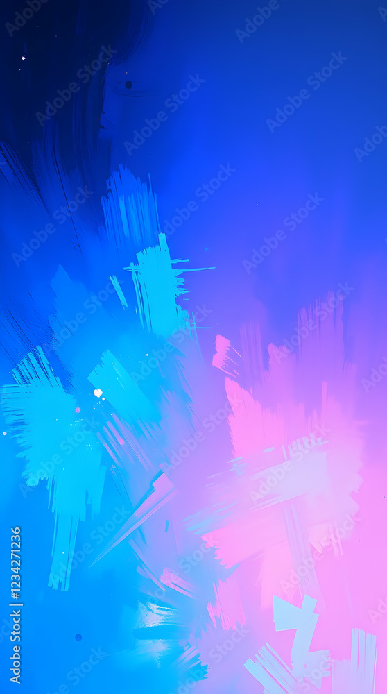 neon Navy, Turquoise, Lilac glowing gradient background, a soft grainy ...