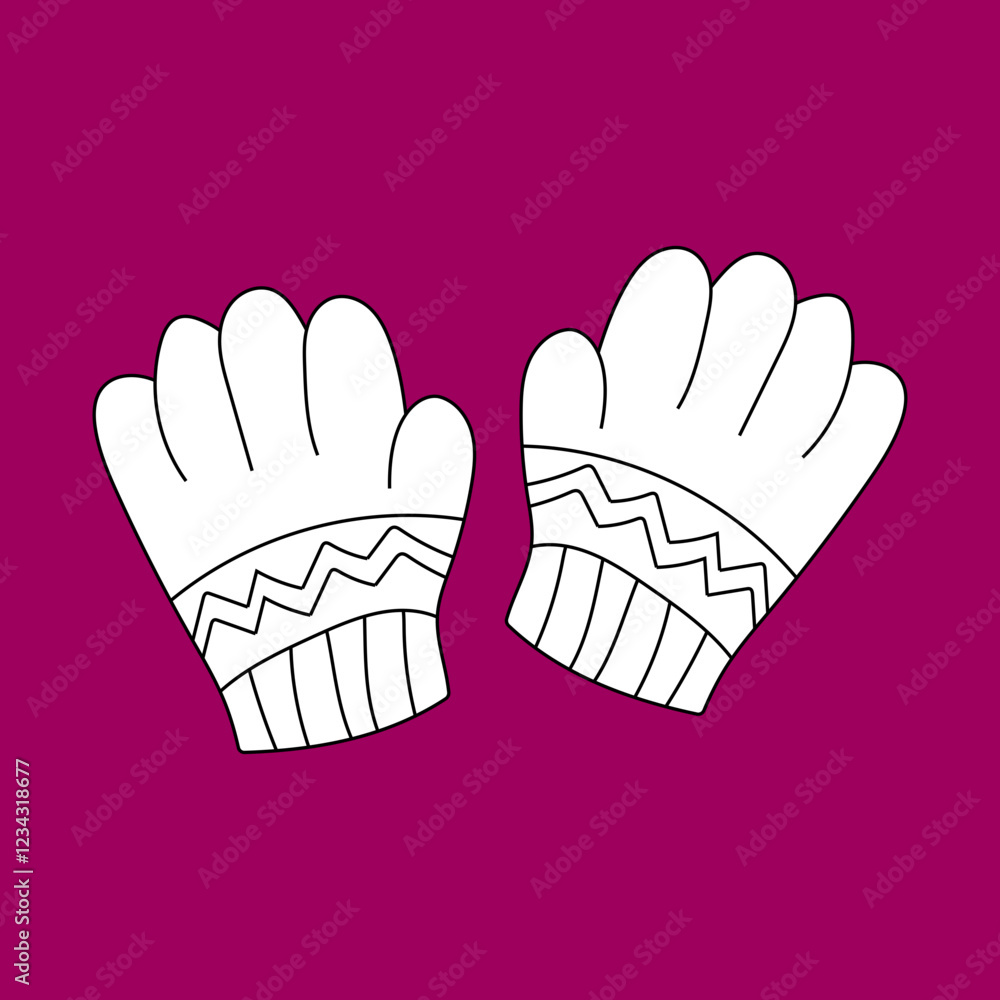 Cartoon Clothes Clipart: Kawaii Clothes Clipart: Black and White ...